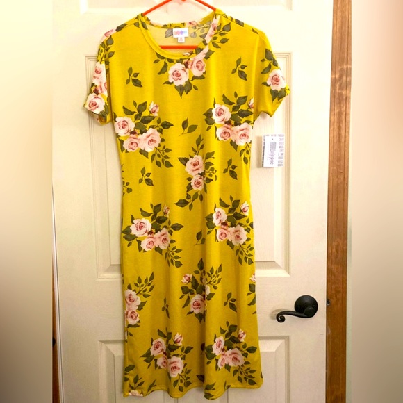 LuLaRoe | Dresses | Lularoe Roses Marly Dress | Poshmark
